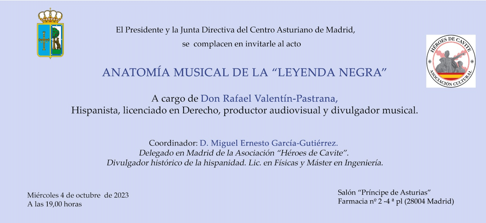 Anatomía musical de la "Leyenda negra" - Iniciativa 2028